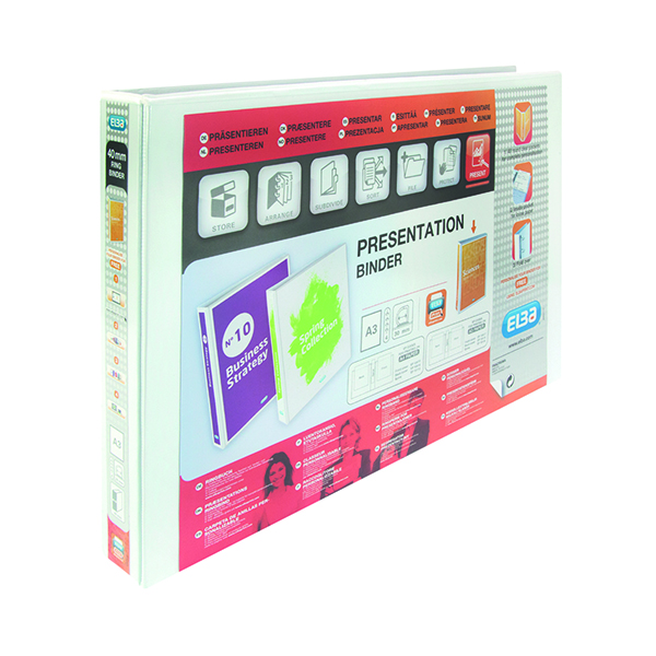 Elba Vision 30mm 4D-Ring Binder Oblong A3 Black 400000113 - BX126810 ...