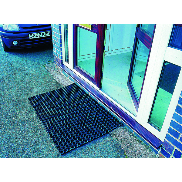 Rubber Ring Mat 1000X1500mm Black 324546 - E B Erskine